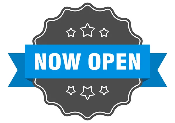 Now Open Isolated Ribbon Label Now Open Sign Stock Vector by ©Aquir014b ...