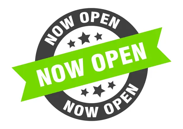 Now Open Isolated Ribbon Label Now Open Sign Stock Vector by ©Aquir014b ...