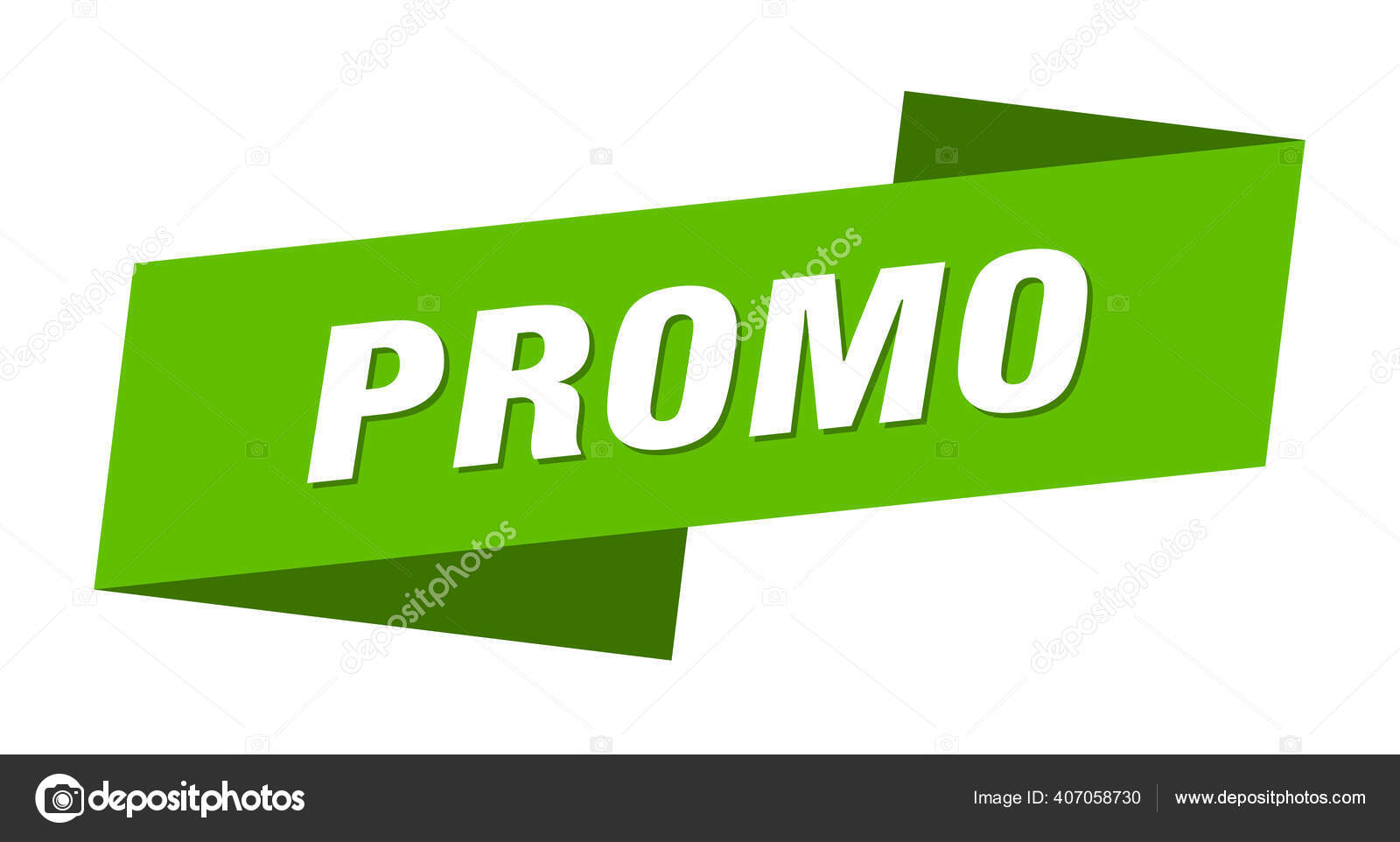 Promo Banner Template Ribbon Label Sticker Sign Stock Vector by ...