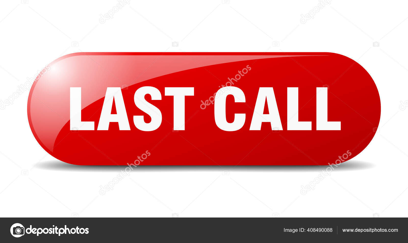 Last Call Button Rounded Glass Sign Sticker Banner Stock Vector by ...