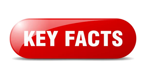 Key Facts Sticker Key Facts Rectangular Label Isolated White Background ...