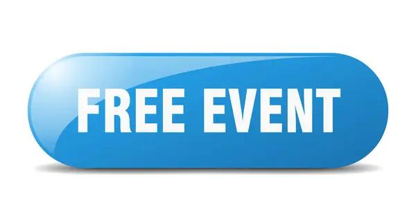 Free Event Sticker Free Event Rectangular Label Isolated White ...