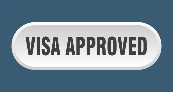 Visa Approved Sticker Visa Approved Rectangular Label Isolated White ...