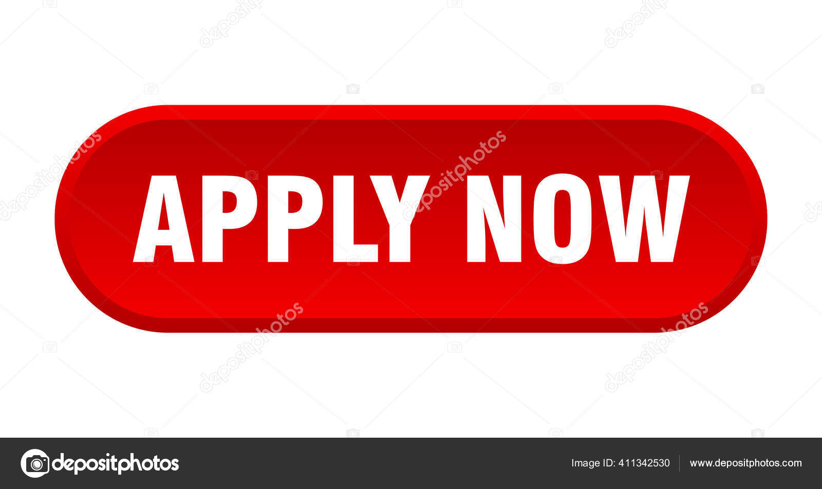Apply Now Button Rounded Sign Isolated White Background Stock Vector by ...