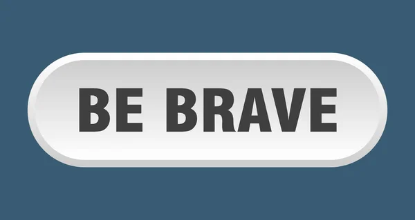 Brave Stamp Brave Rectangular Stamp Isolated White Background Stock ...