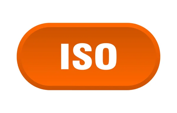 Iso Sticker Iso Rectangular Label Isolated White Background Stock ...