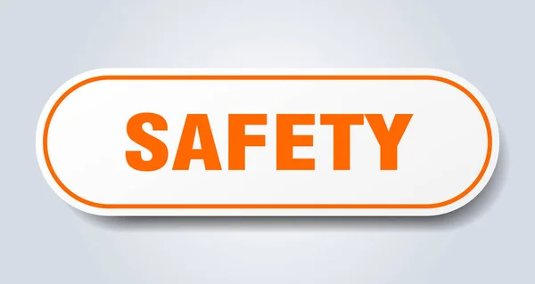 Safety Sticker Safety Rectangular Label Isolated White Background Stock ...