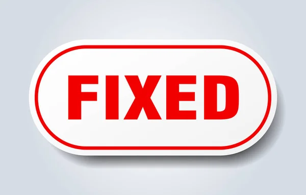 Fixed Sticker Fixed Rectangular Label Isolated White Background Stock ...