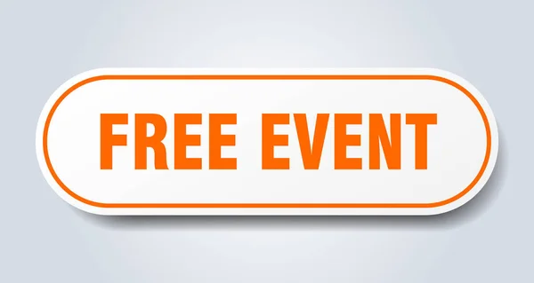 Free Event Sticker Free Event Rectangular Label Isolated White ...
