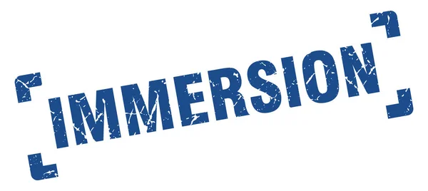 Immersion Sticker Immersion Rectangular Label Isolated White Background ...