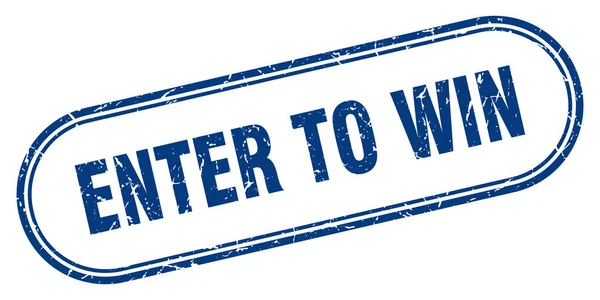 Enter To Win Button Blue