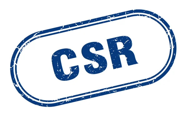 Csr Sticker Csr Rectangular Label Isolated White Background Stock ...