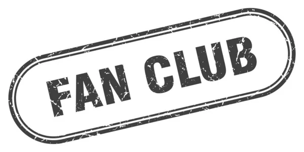 Fan Club Sticker Fan Club Rectangular Label Isolated White Background ...