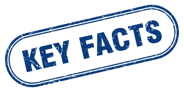 Key Facts Sticker Key Facts Rectangular Label Isolated White Background ...