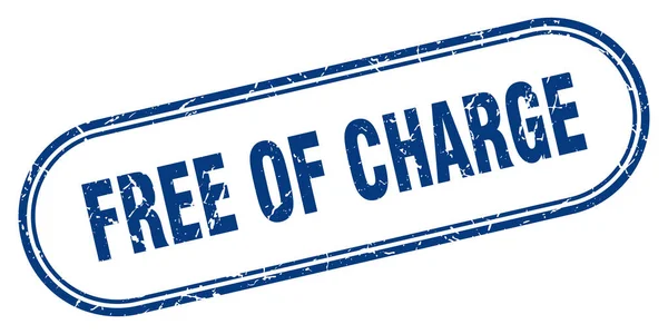 Free Charge Sticker Free Charge Rectangular Label Isolated White ...