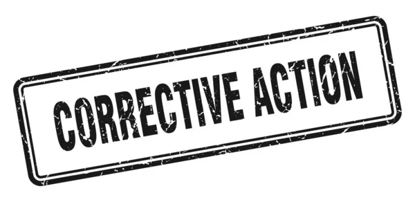 Corrective Action Sticker Corrective Action Rectangular Label Isolated ...