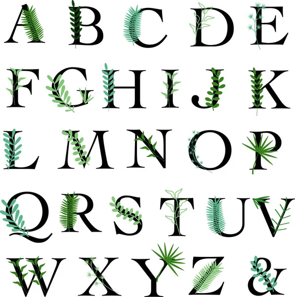 100,000 Plant alphabet letters Vector Images | Depositphotos