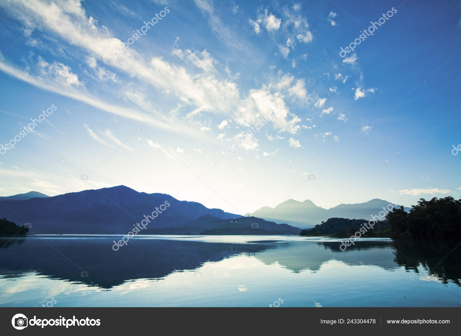 Scenery Sun Moon Lake Famous Attraction Taiwan Asia — Stock Photo ...