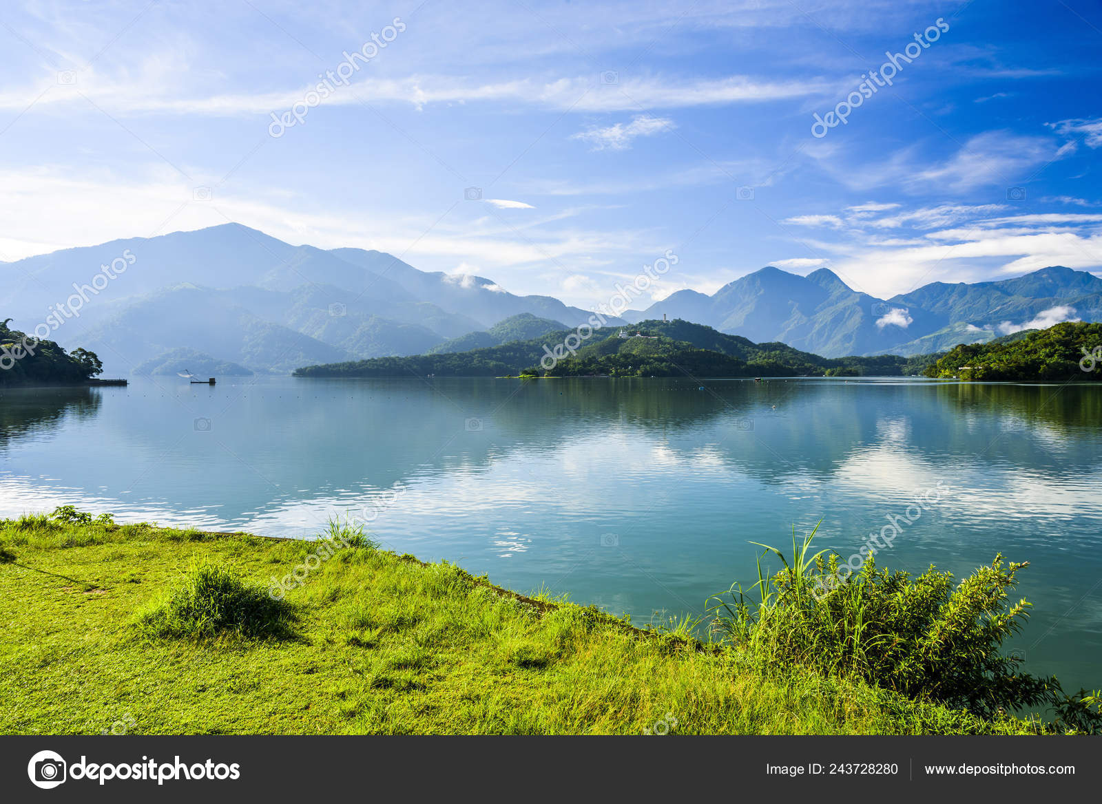 Scenery Sun Moon Lake Famous Attraction Taiwan Asia — Stock Photo ...