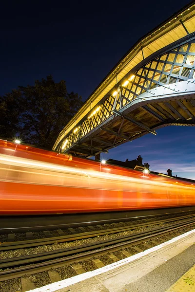 Guildford London Road Guildford train station at night British Railways ...