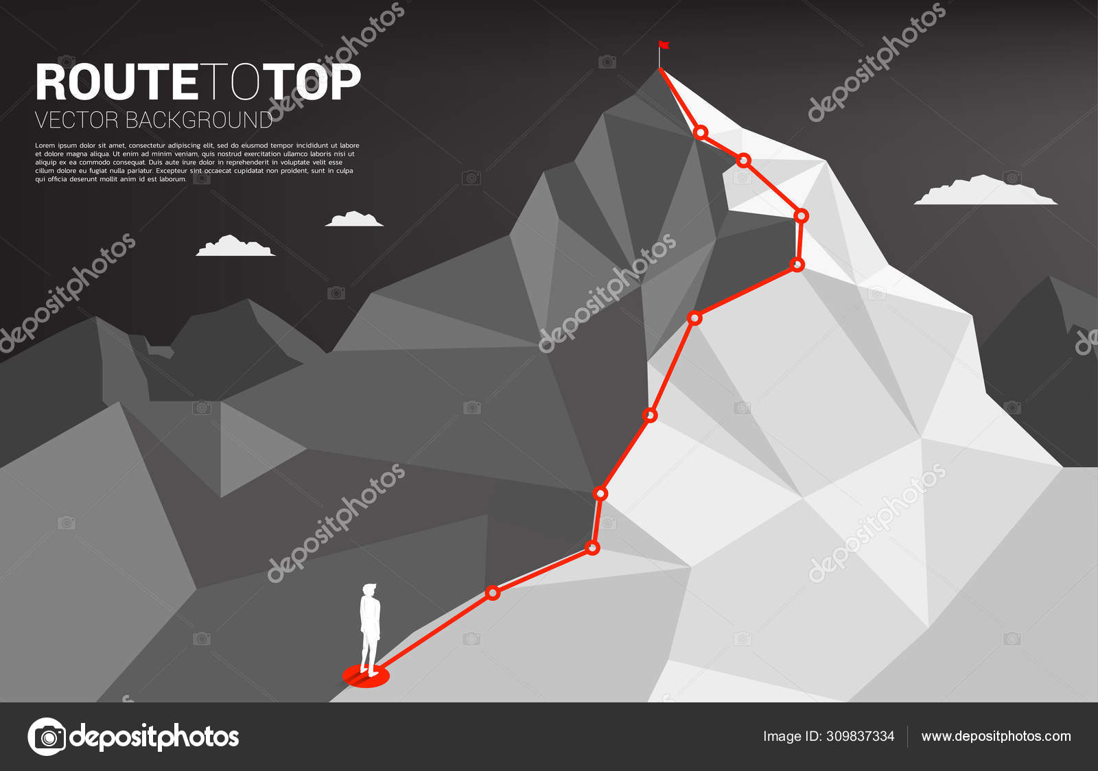 Route to the top of mountain: Concept of Goal, Mission, Vision, Career ...