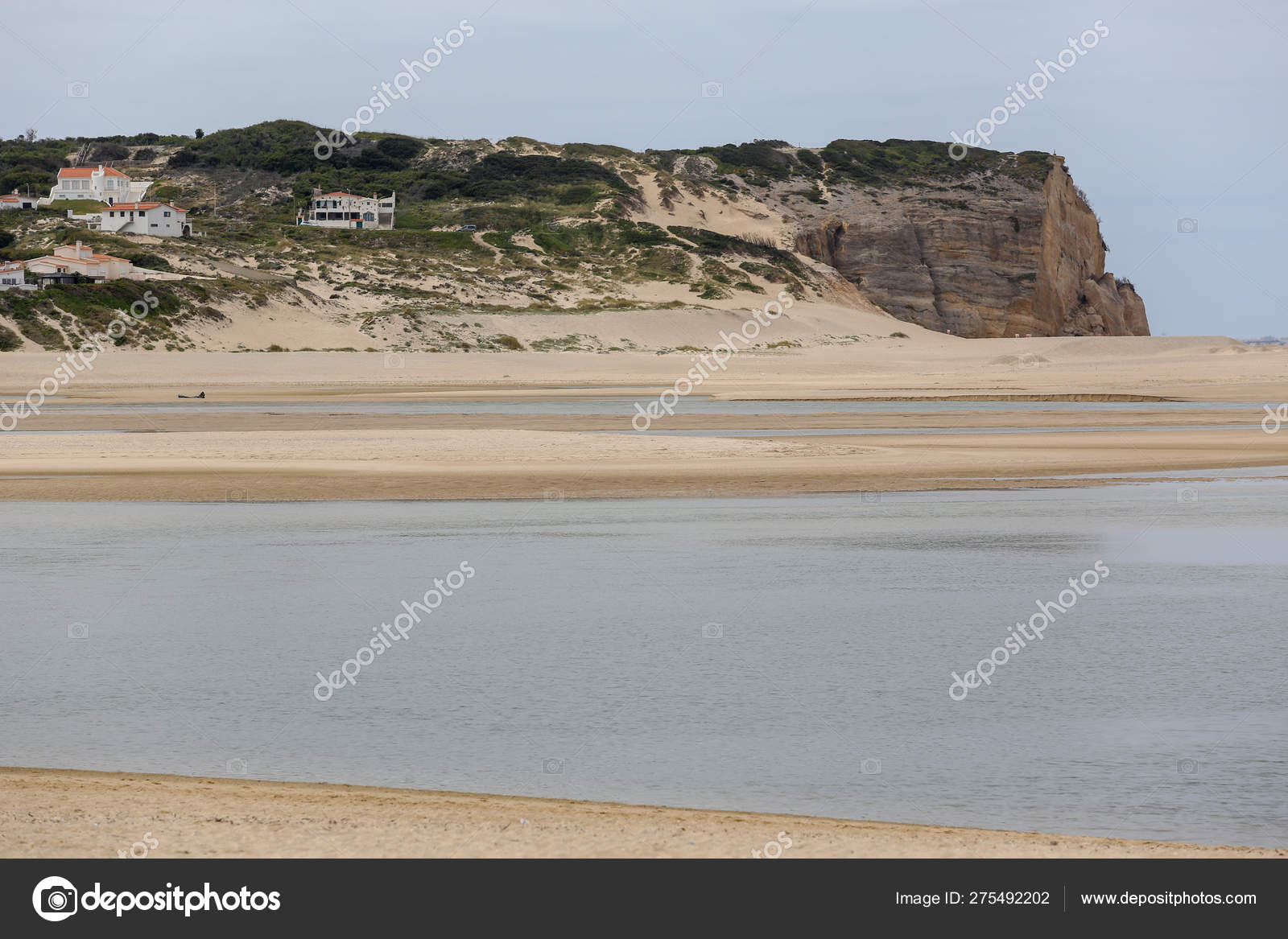Lagoa de Obidos in Foz do Arelho Portugal — Stock Photo © Litchicyril ...