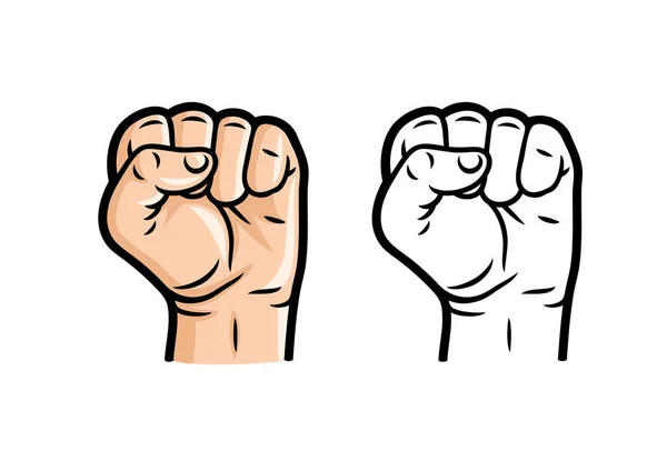 Fist as a symbol of good luck, strength and determination Stock Vector ...