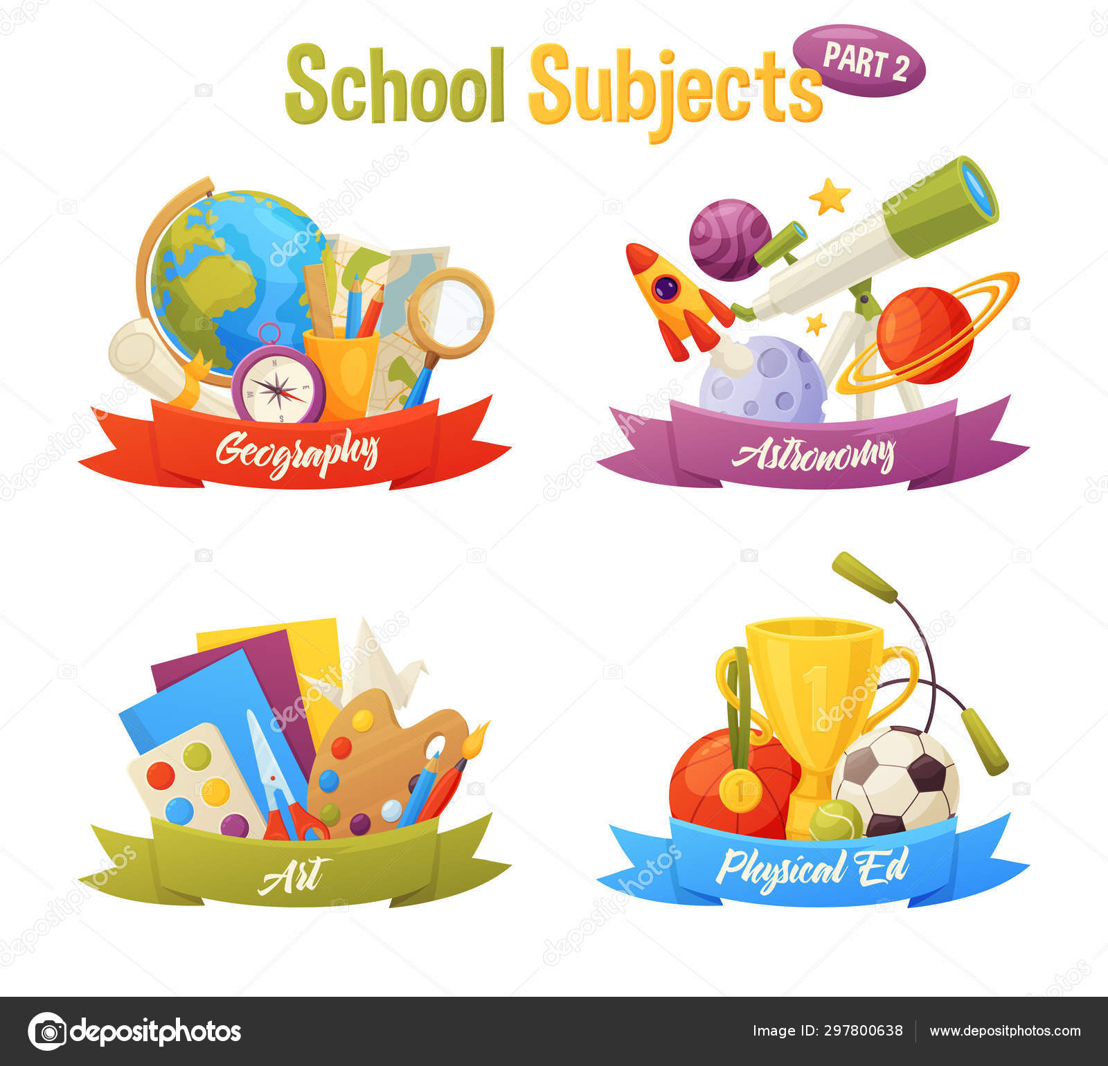 School Subjects Clip Art