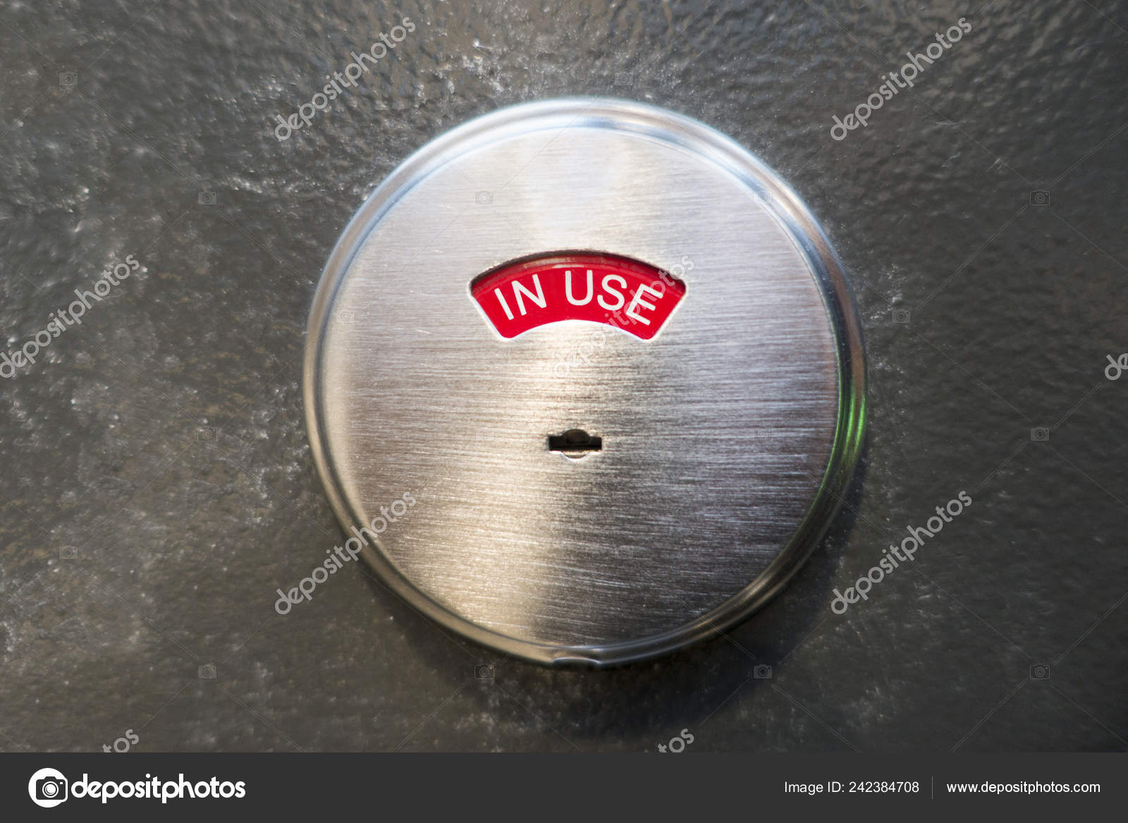 Water Closet Restroom Red Use Locked Sign Vacant Unlocked Green — Stock ...