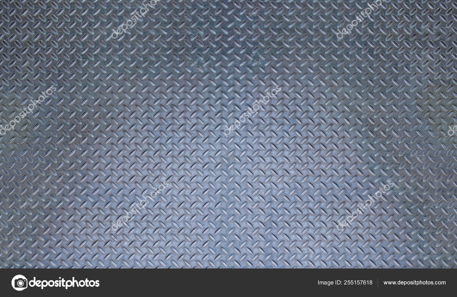 Grey Metal Diamond-plate Texture with Blue Tint Stock Photo by ...