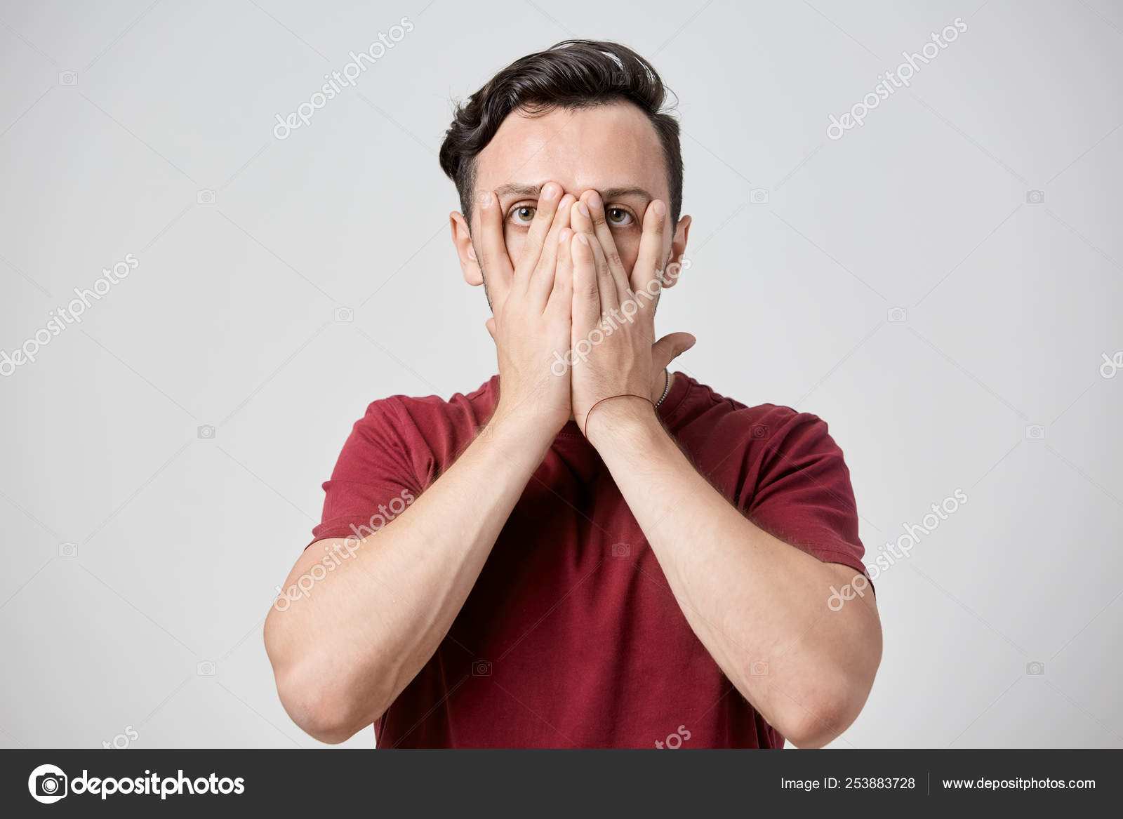 Embarrassed Guy Caught