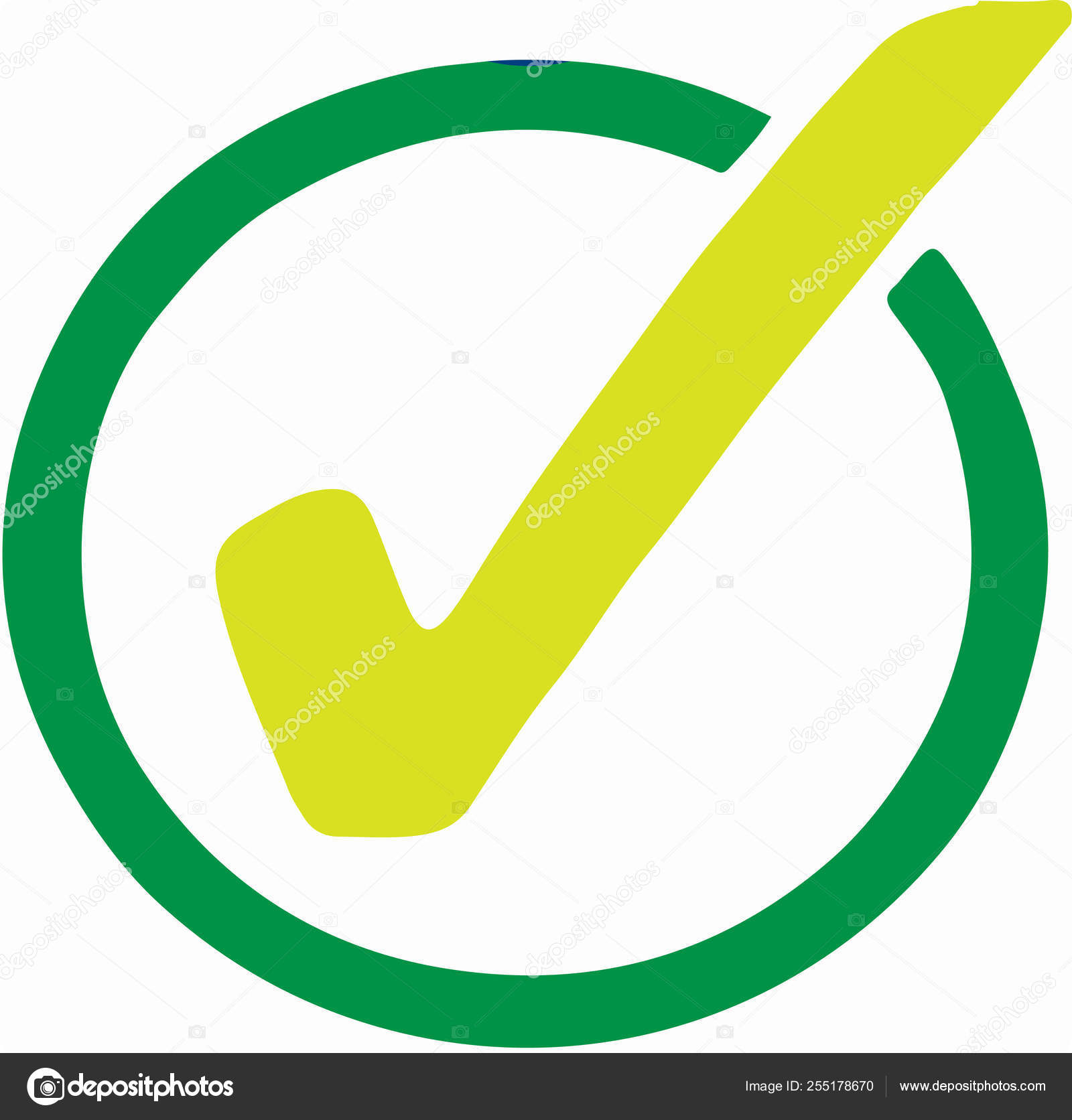 Check Icono Sobre Fondo Blanco Vector de stock por ©safeeee1@gmail.com ...