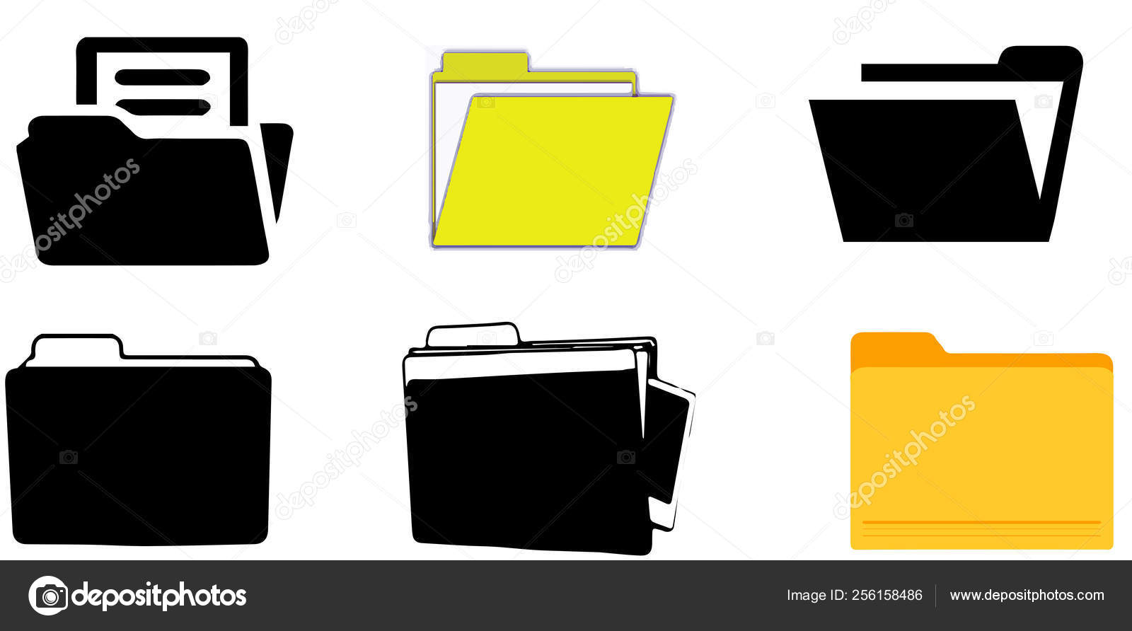 Folder Icon White Background Stock Vector Image by ©safeeee1@gmail.com ...