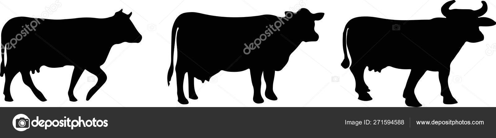 Cow Icon White Background Stock Vector Image by ©safeeee1@gmail.com ...