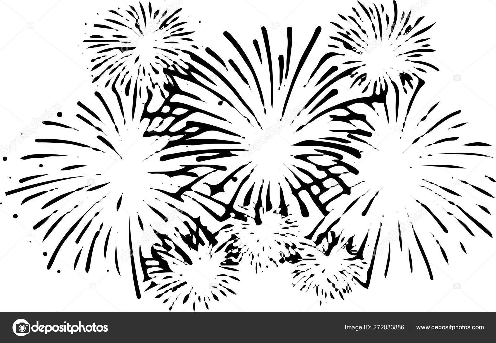 Firework Icon White Background Stock Vector Image by ©safeeee1@gmail ...