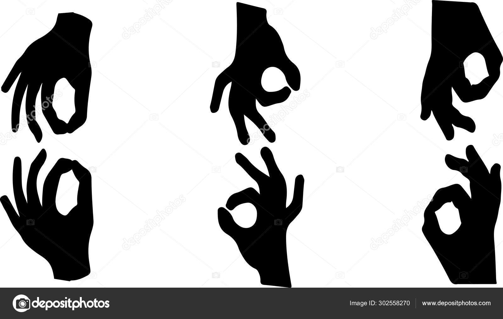Abstract Okay Hand Symbol Vector Stock Vector Image by ©safeeee1@gmail ...