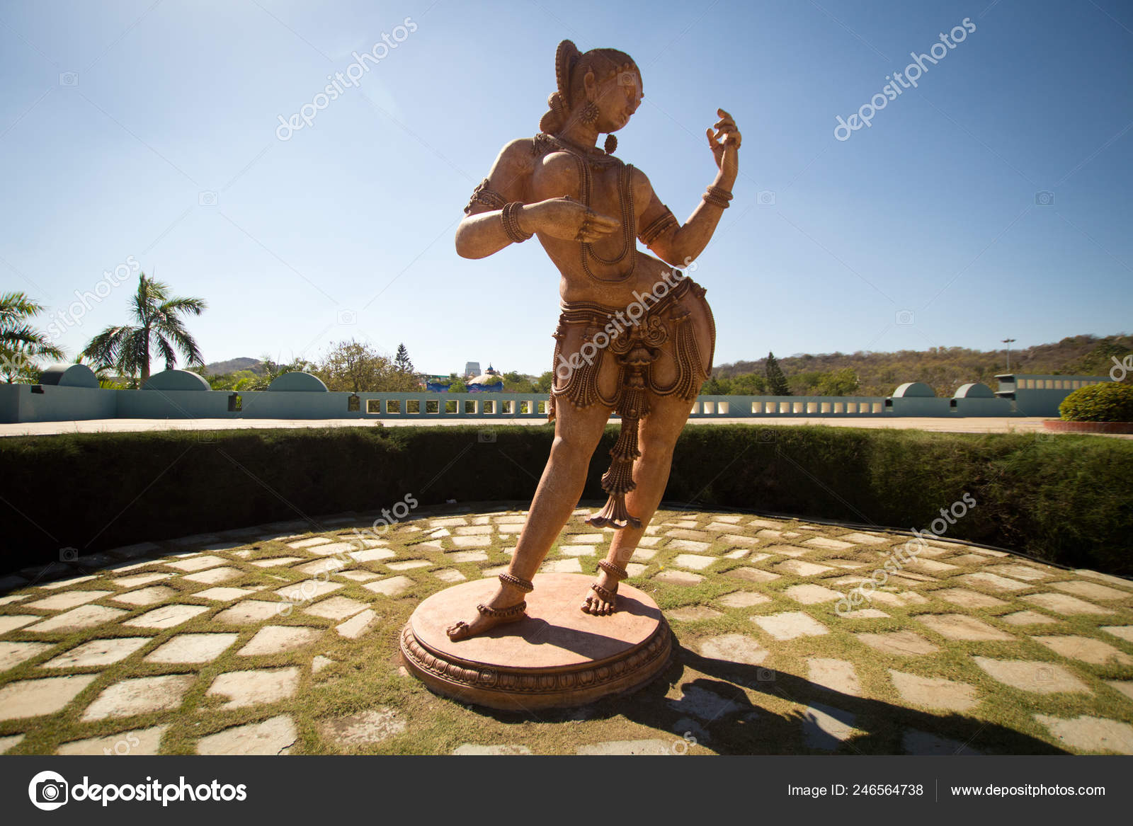 Hyderabad India December 2015 Statue Dancing Woman Traditional Indian ...