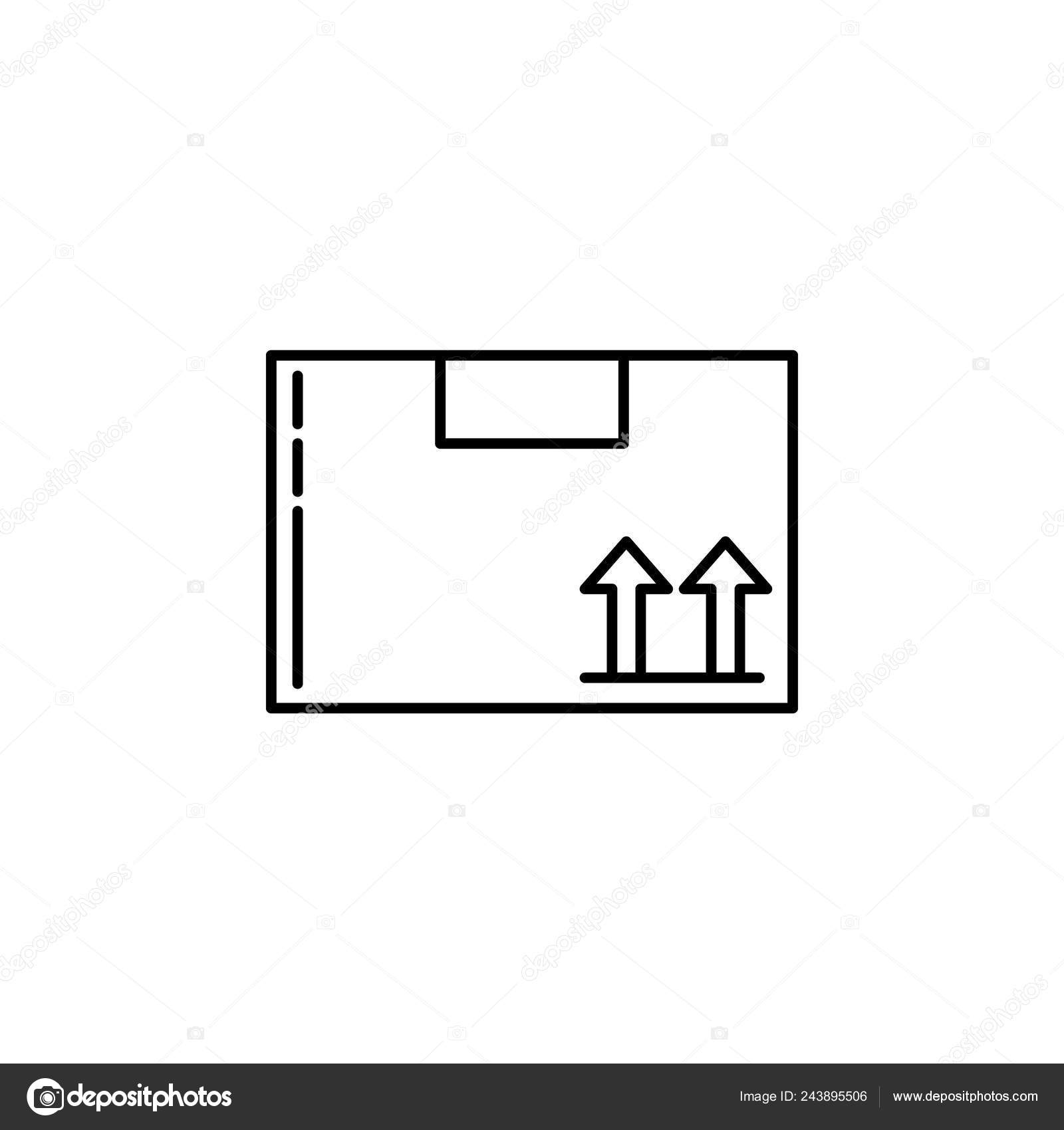 Box Parcel Signs Symbols Can Used Web Logo Mobile App Stock Vector ...