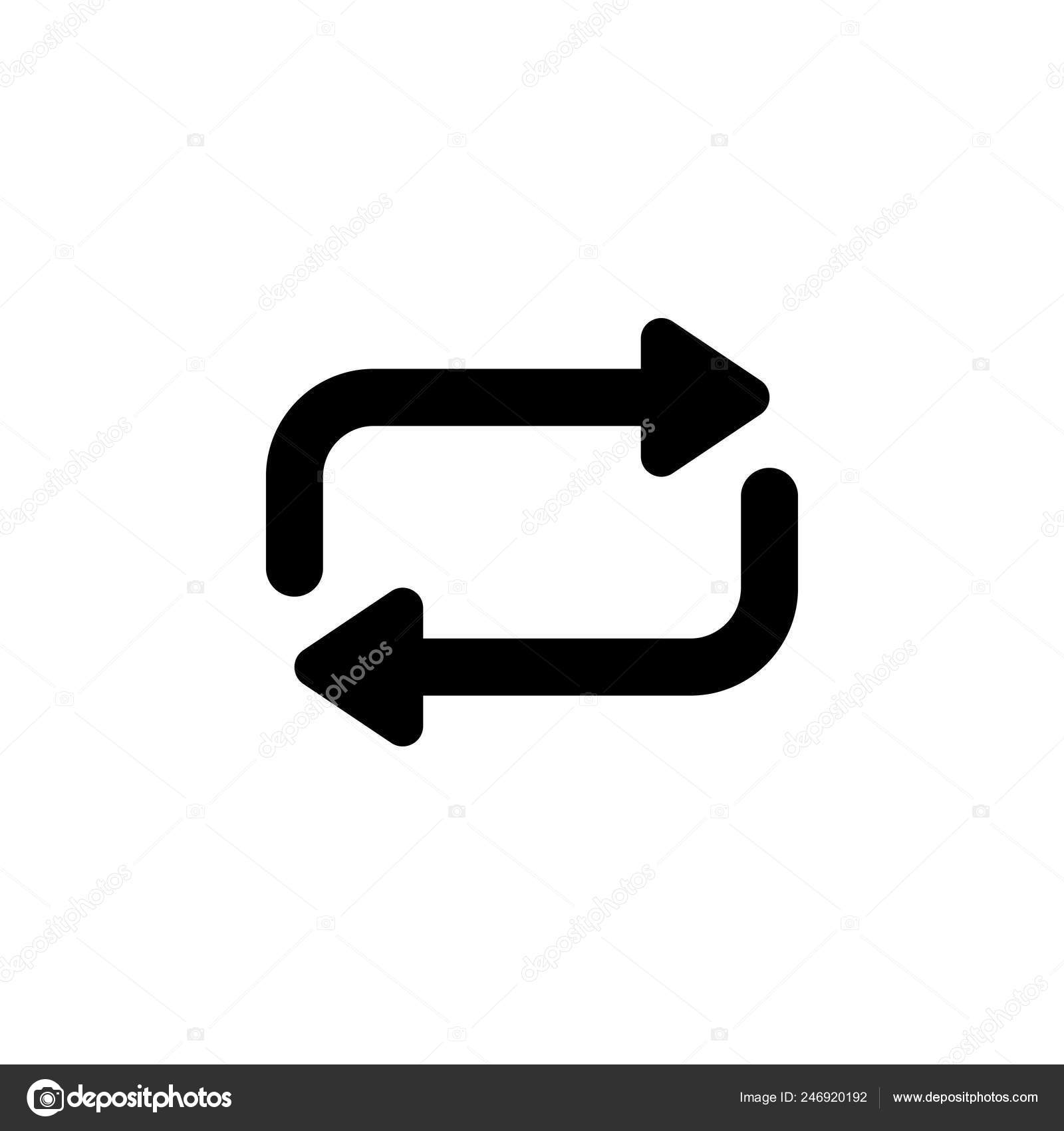 Refresh Reload Repeat Icon Signs Symbols Can Used Web Logo Stock Vector ...