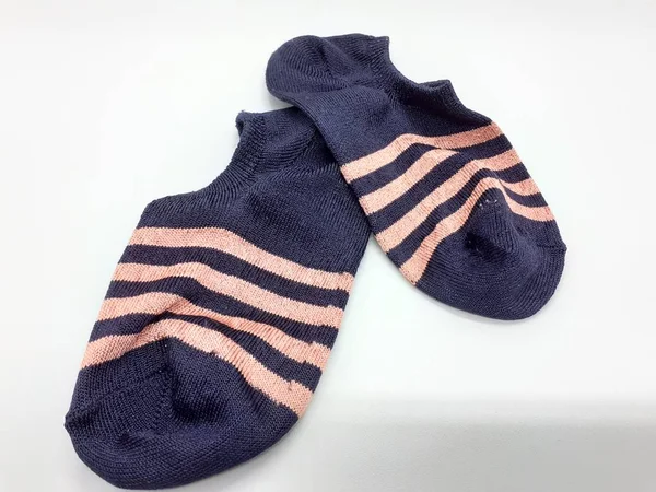 Colorful Beautiful Female Socks Pair in White Isolated background ...