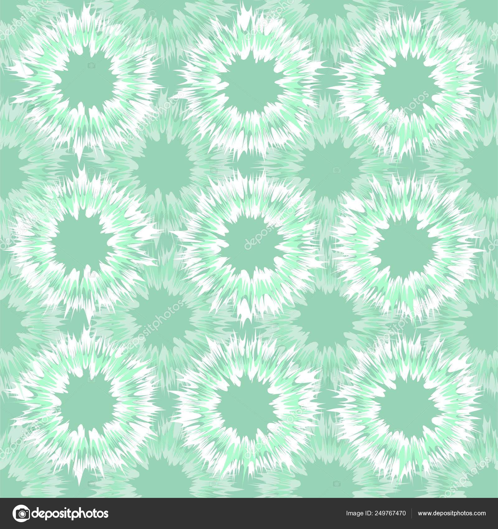 Tie Dye Look Vector Seamless Repeating Pattern Tones Mint Green Stock ...