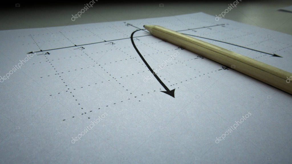 Representación gráfica de funciones matemáticas y un lápiz 2022