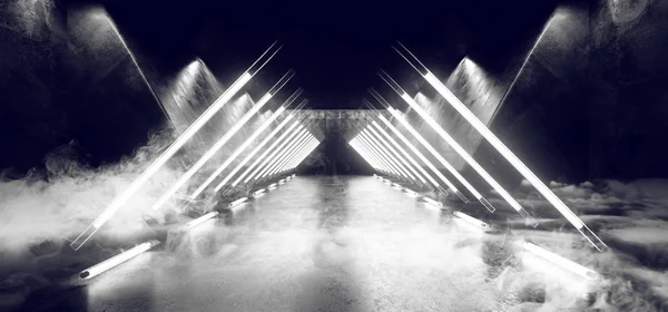 White Neon Glowing Led Tube Lights Smoke Fog Sci Futuristic Stock Photo ... White Neon Glowing Led Tube Lights Smoke Fog Sci Futuristic Stock Photo ...