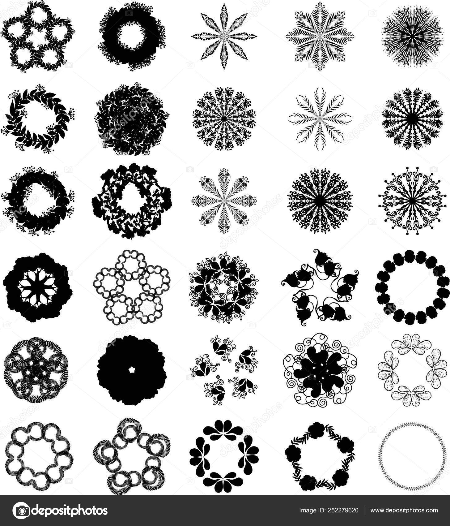 Set of frames — Stock Vector © nightlyviolet #252279620