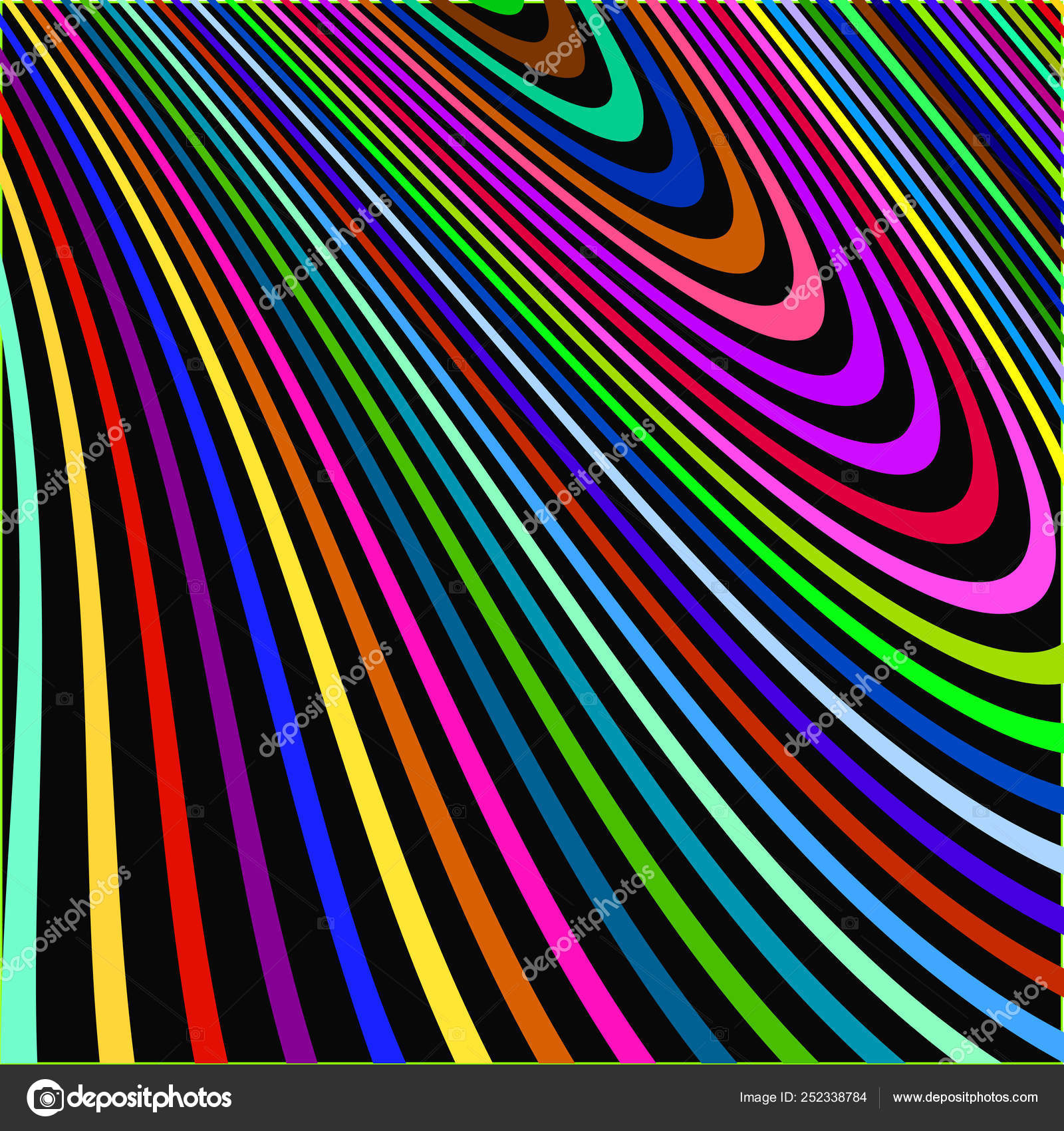 Abstract twisted background. Optical illusion of distorted surface ...