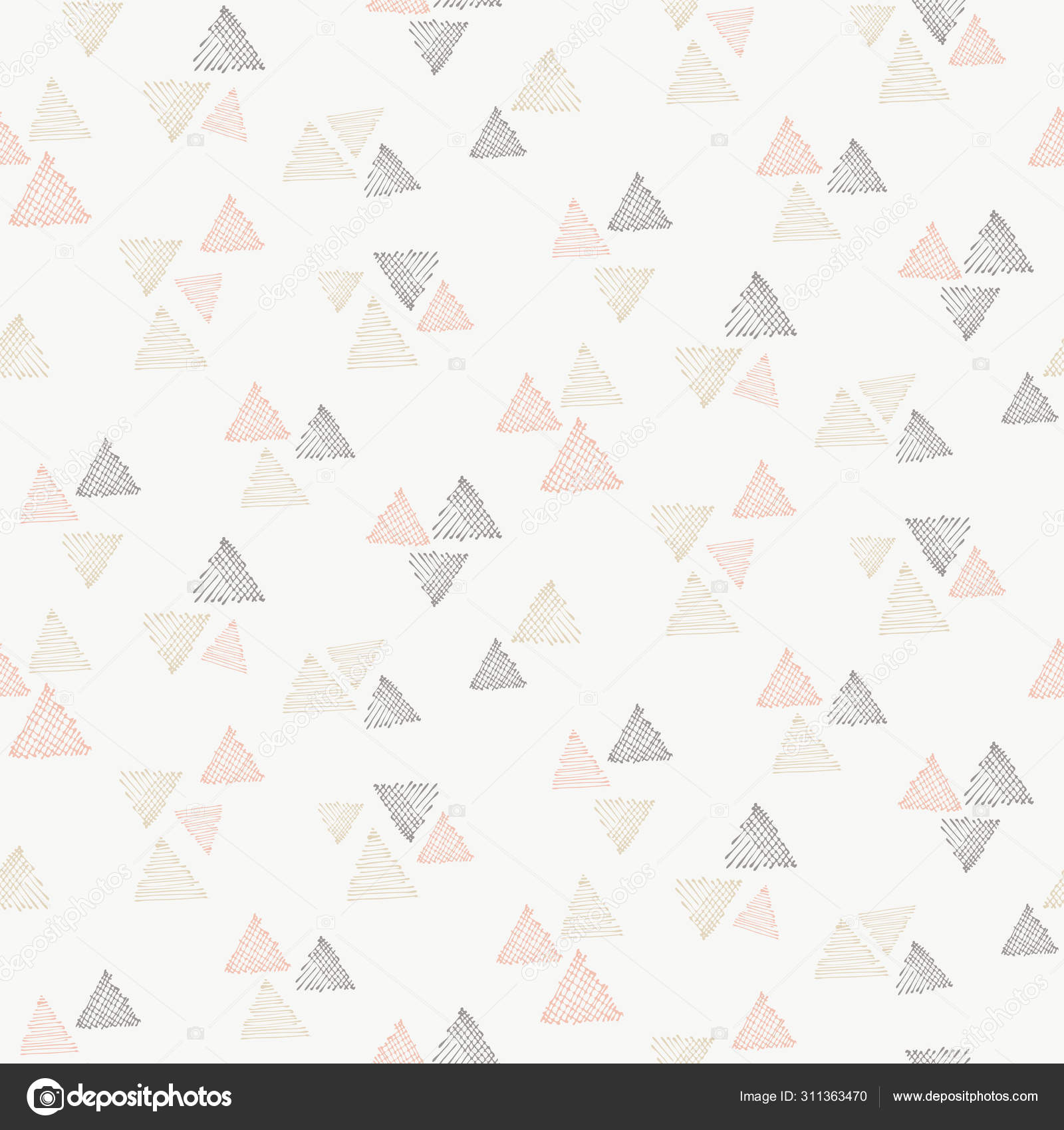 Mountain Range Hatch Cross Hatch Triangle Seamless Vector Pattern ...