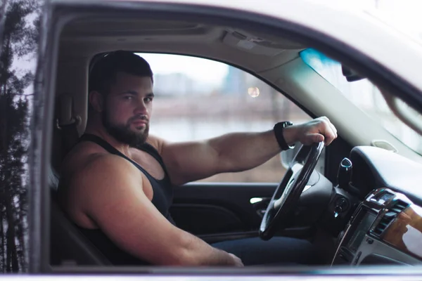 Shirtless man car Stock Photos, Royalty Free Shirtless man car Images ...