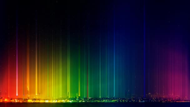 Night city panorama. Night view of the colorful city. Night landscape ...