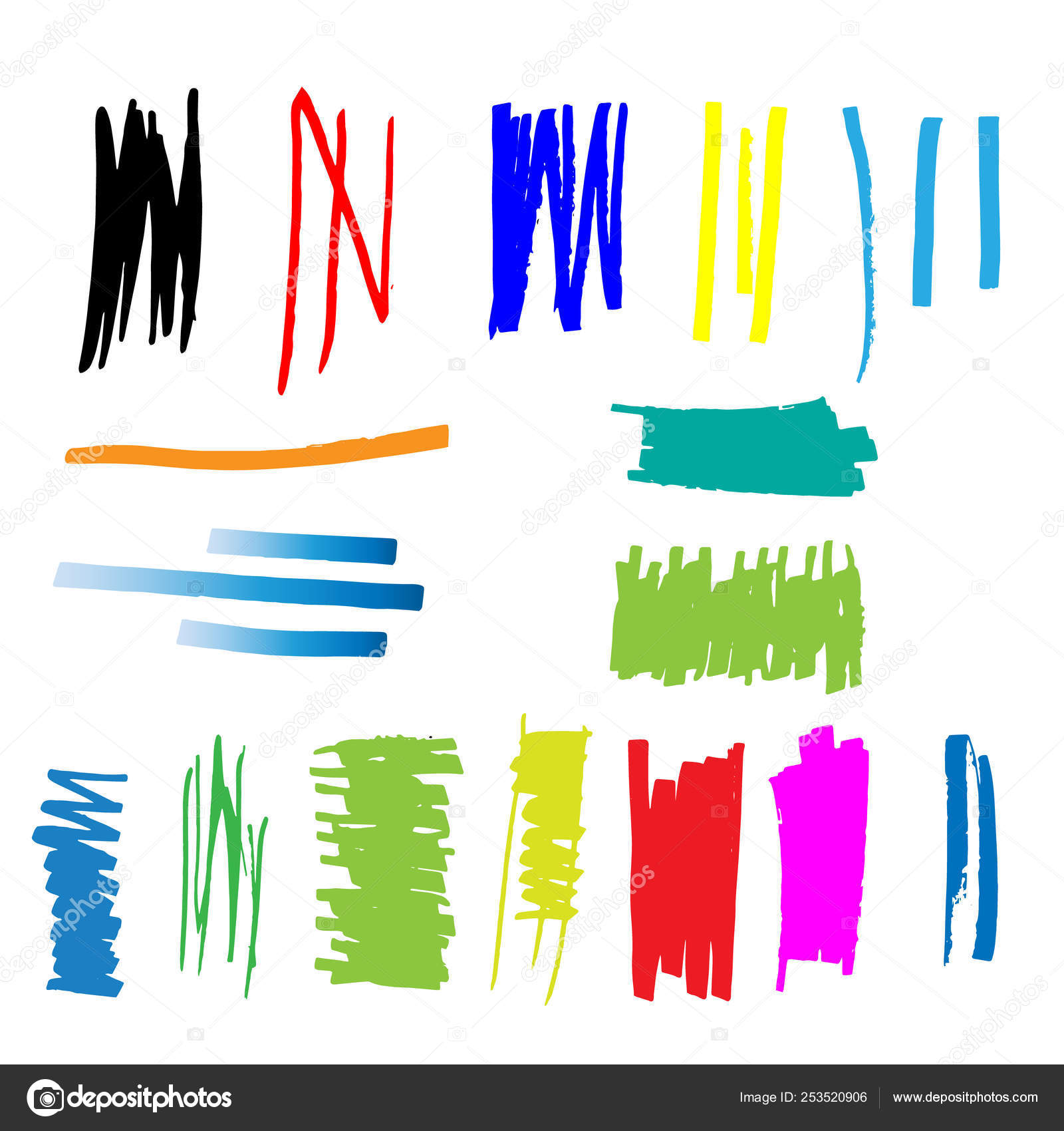 Highlight marker lines. Stock Vector by ©Mandarin007 253520906