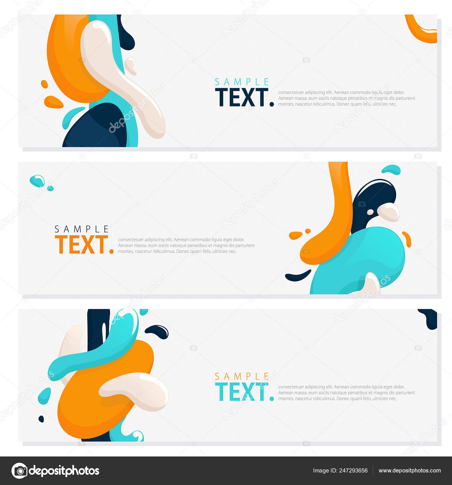 Bubble Style Banner Abstract Colorful Background Stock Vector by ...